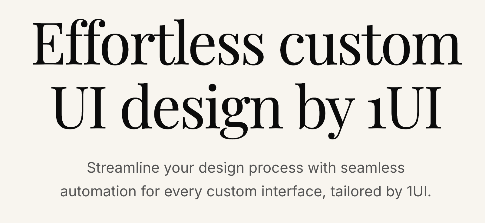 1UI - AI UI Generator | Turn Designs into Production Code